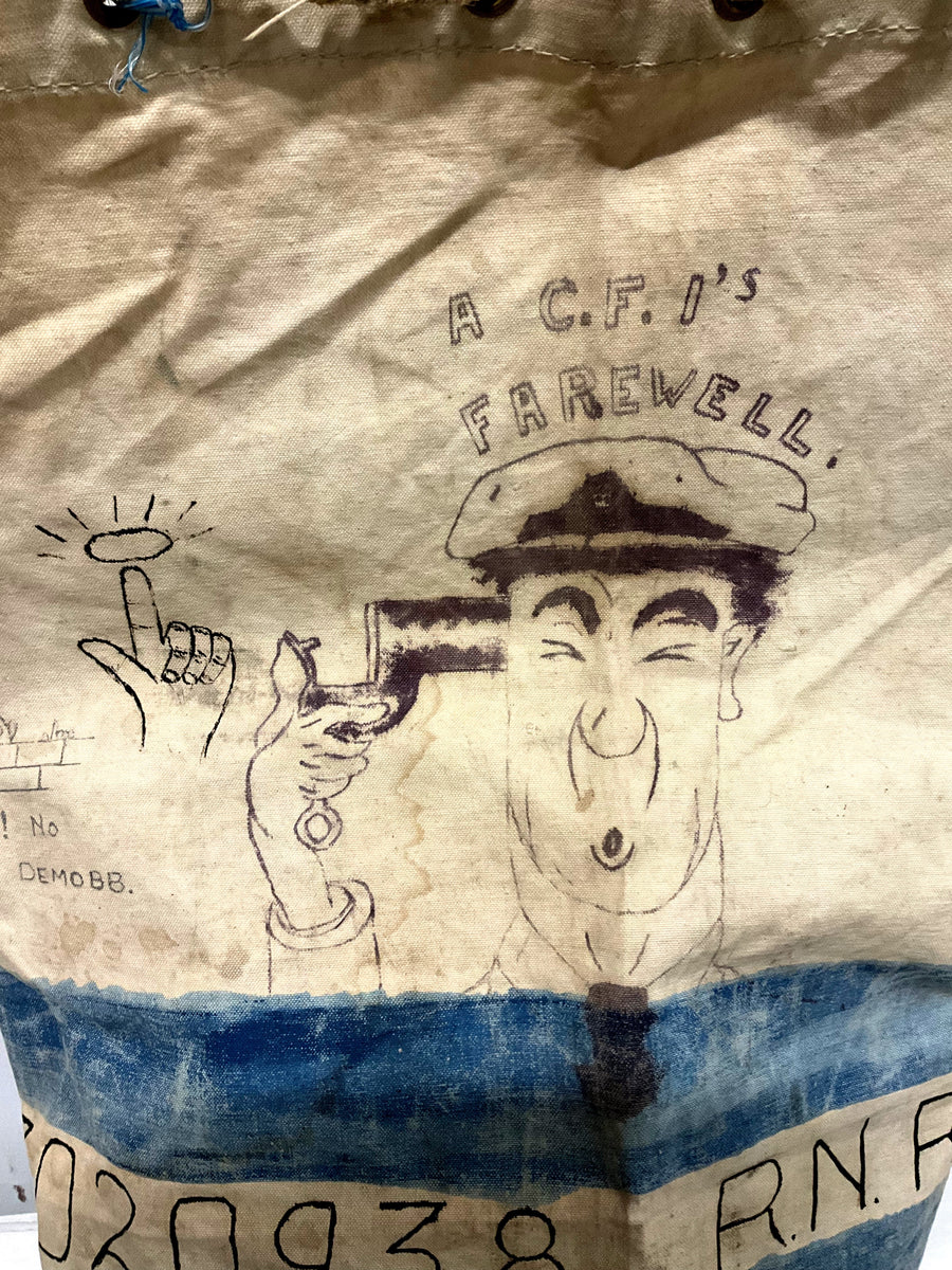 Antique RAF Kit Bag – Queen Bee Creations Home