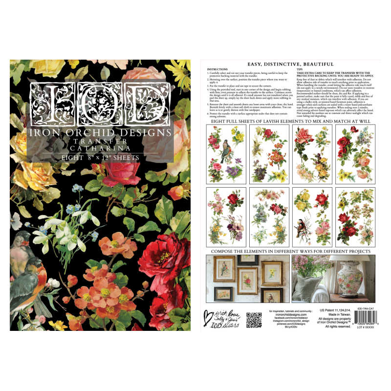 Catharina - IOD Transfer – Queen Bee Creations Home