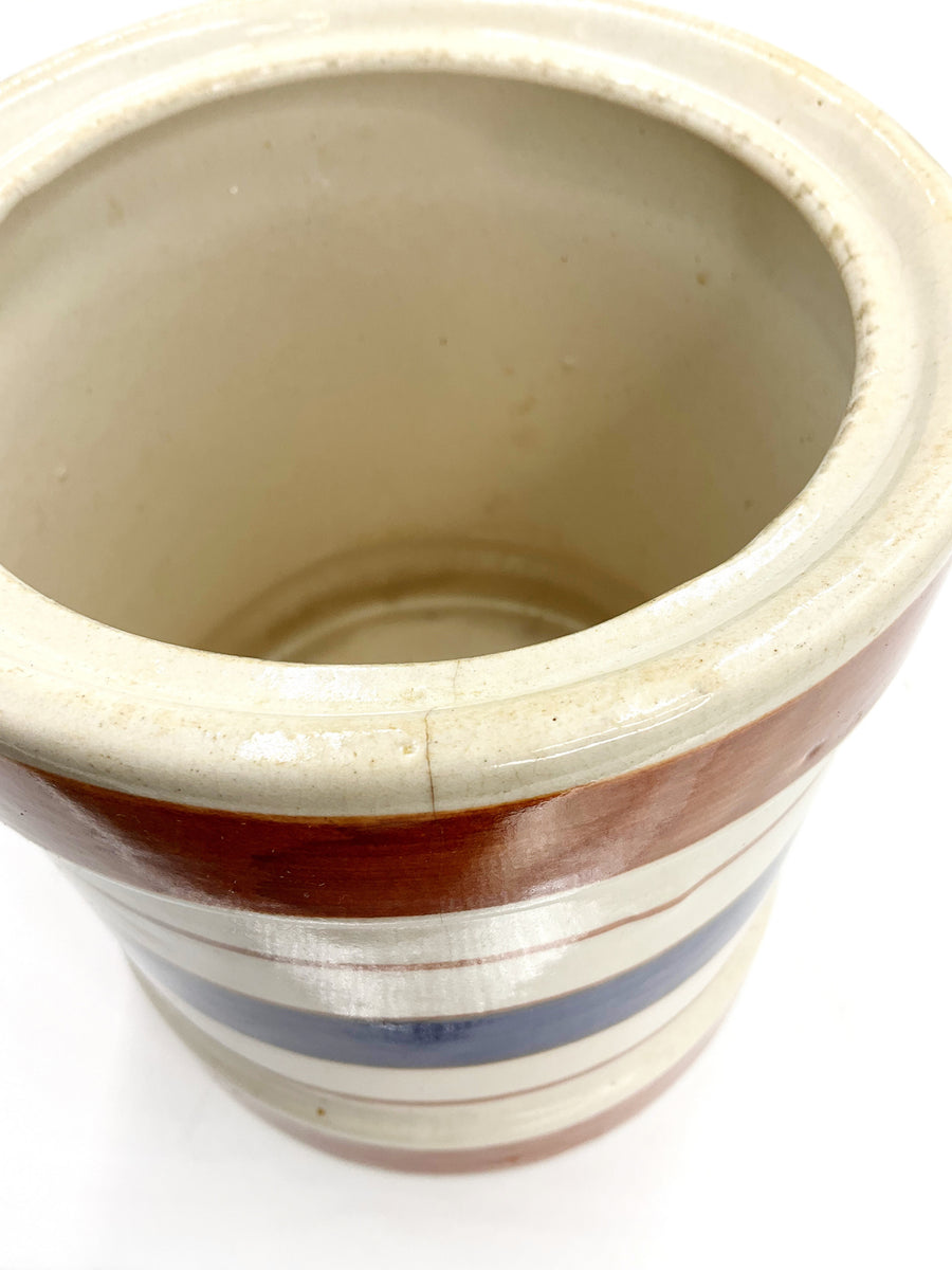 Retro Striped Crock – Queen Bee Creations Home