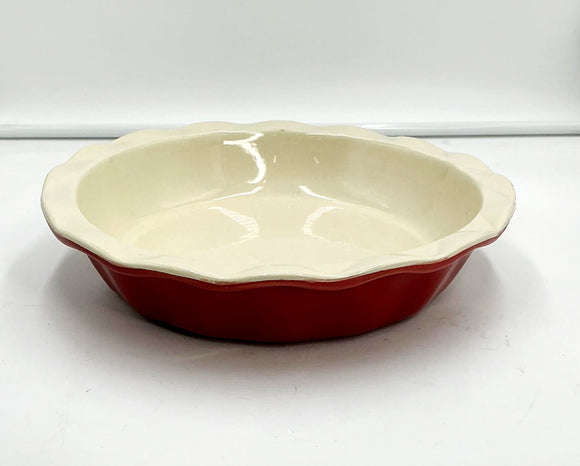 Red Fluted Pie Dish – Queen Bee Creations Home