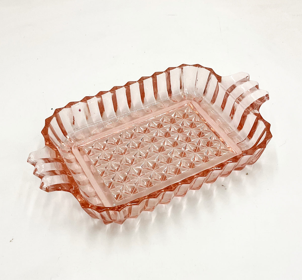 Depression Glass Rectangular Dish – Queen Bee Creations Home