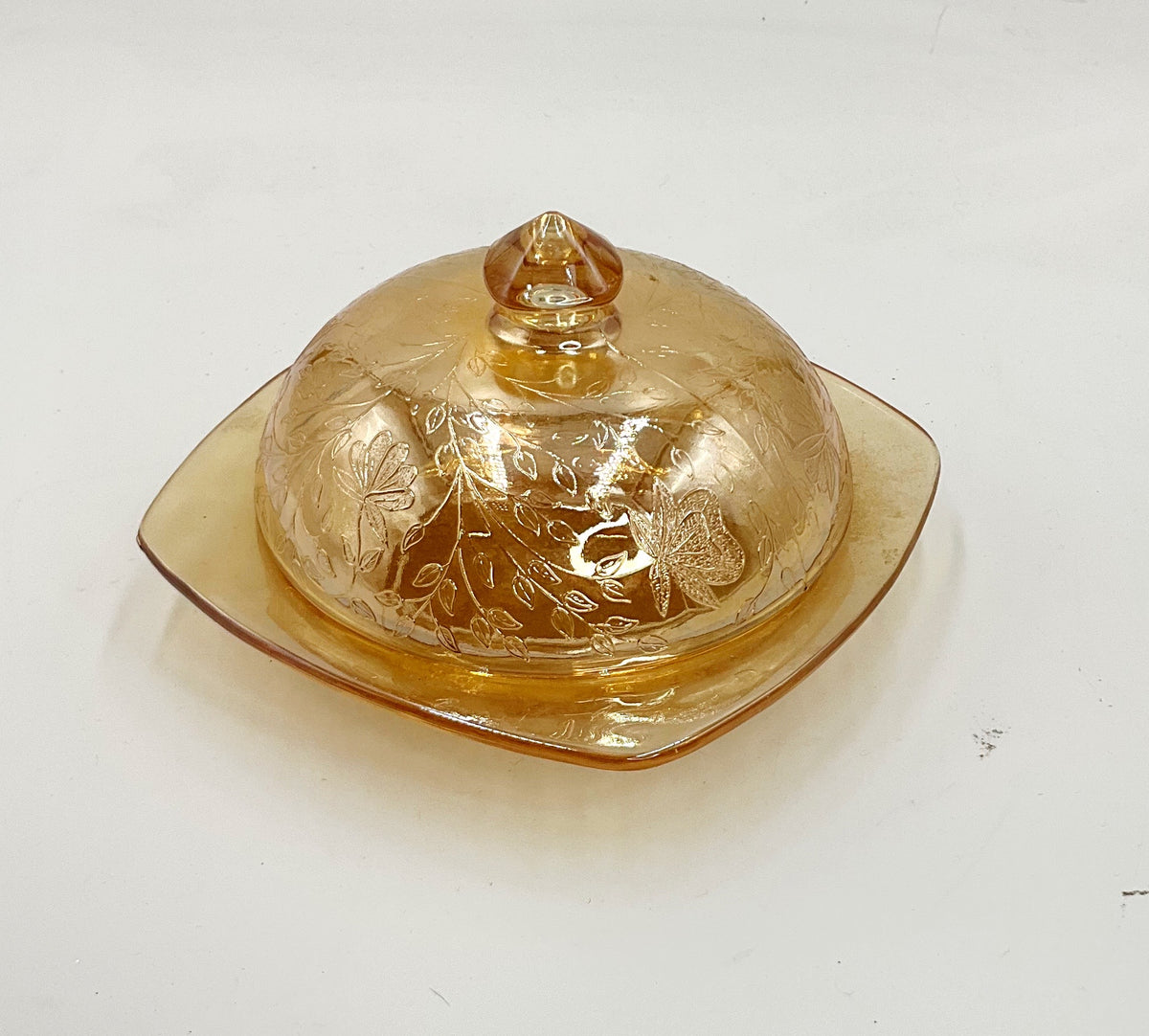 Floragold Butter Dish – Queen Bee Creations Home
