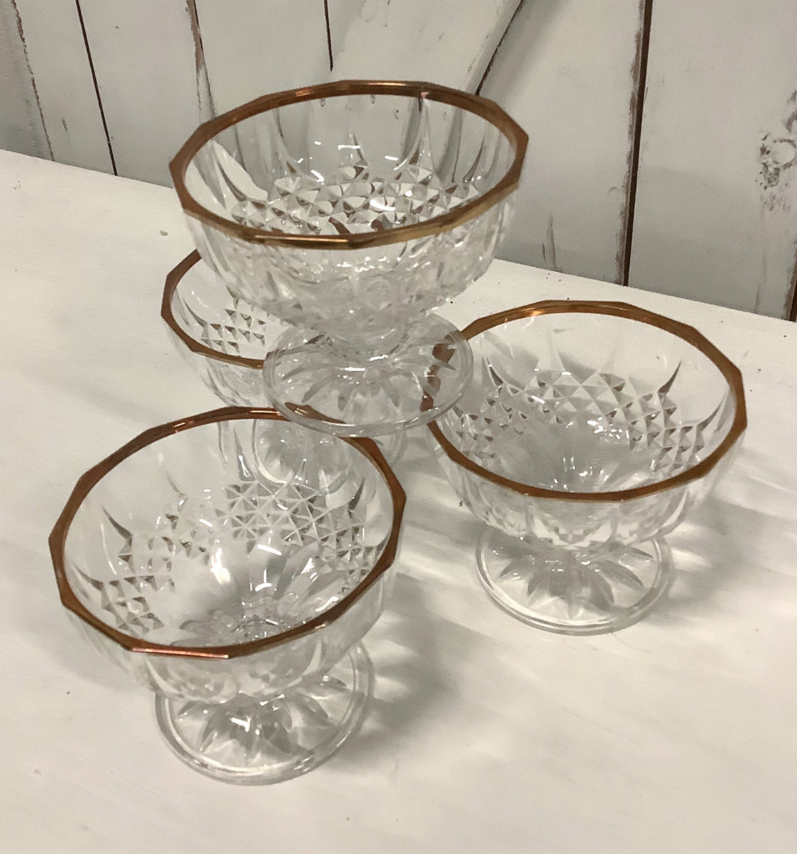 Long champs Gold - dessert bowls – Queen Bee Creations Home