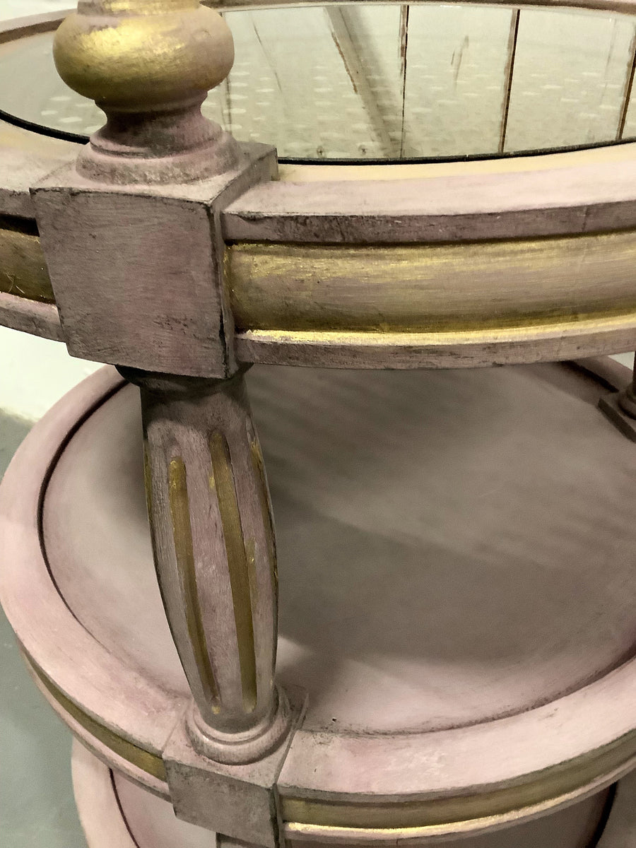 Round Tiered Side Table – Queen Bee Creations Home