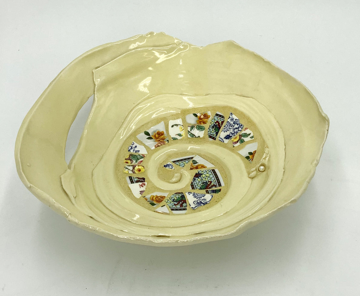 Free form Pottery inlaid bowl – Queen Bee Creations Home